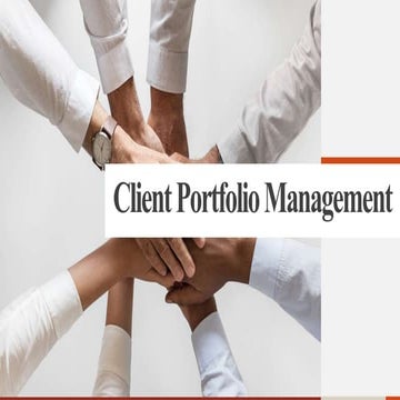Client portfolio management | PPT