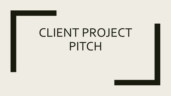 Completed works presentation | PPT