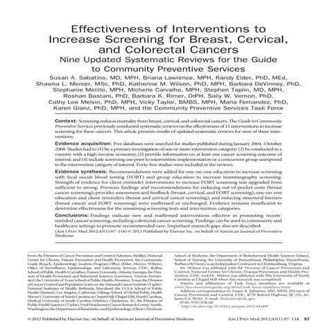 Innovations in Community-based Diagnosis and Treatment of Acute ...