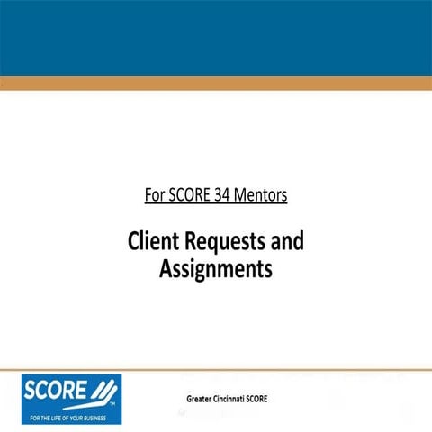 Client requests and assignments | PPT