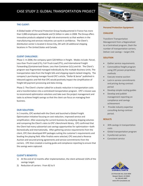 Freight cost reduction | DOCX