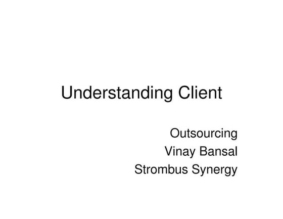 Understanding the Brief | PDF