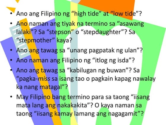 Pangawing || Pangawil | PPTX