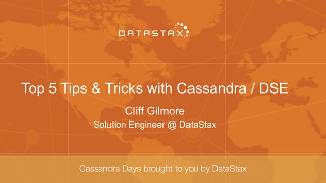 Cassandra Day Chicago 2015 Top 5 Tipstricks With Apache Cassandra And