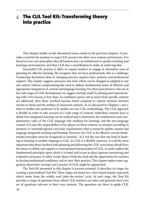 Getting ready to use clil | PPT