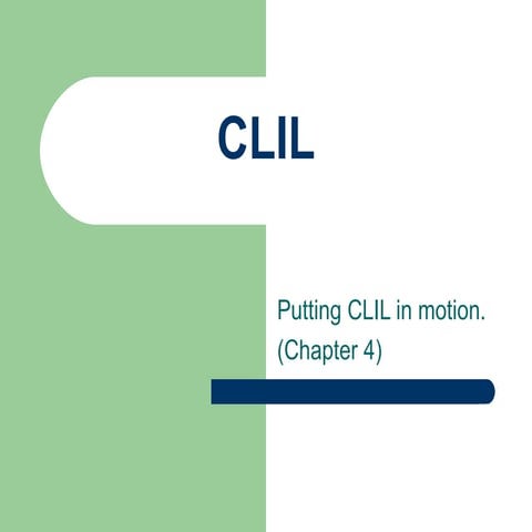 Clil Chapter 4 | PPT