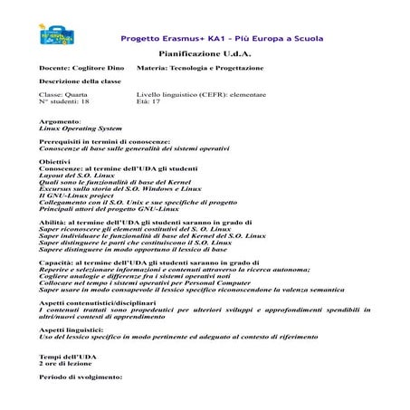 Erasmus+KA1 Piùeuropaascuola_CLIL_D_COGLITORE | PDF