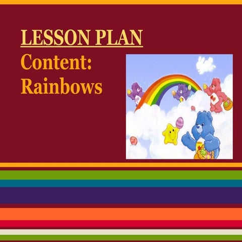 Clil lesson plan: Rainbows | PPT