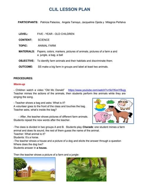 Lesson plan science kinder | PDF