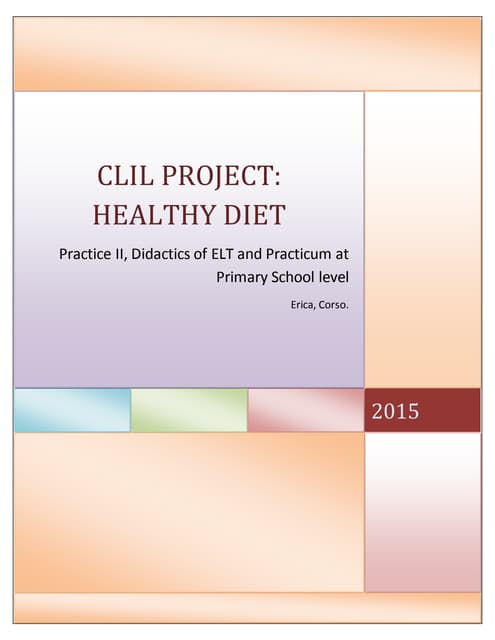 Food and nutrition CLIL unit | PDF