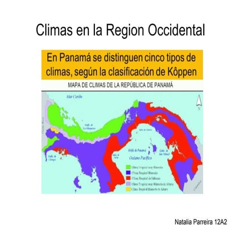 Clima en la region occidental de panama | PDF