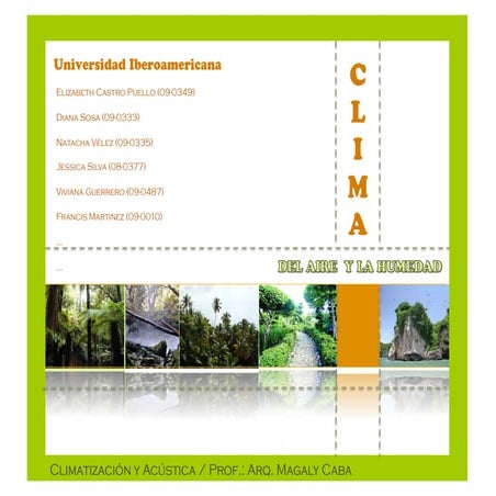 Clima del aire y la humedad | PDF