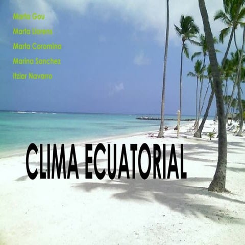 Clima equatorial | PPT