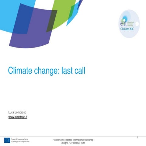 Climate change: last call? | PDF