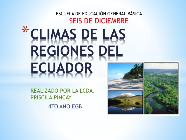 Clima De Ecuador