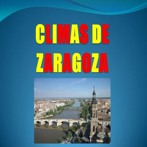 El clima de Zaragoza | PDF