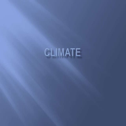 Climate | PPT