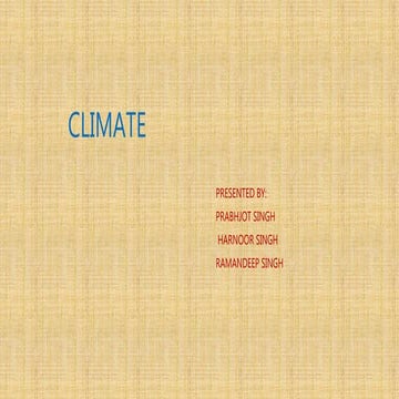 Climate | PPT