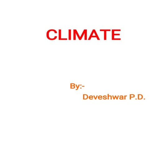 Climate | PDF
