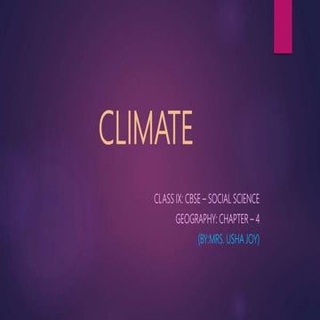 Climate | PPTX