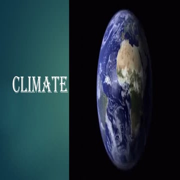 CLIMATE- class 9 | PPTX