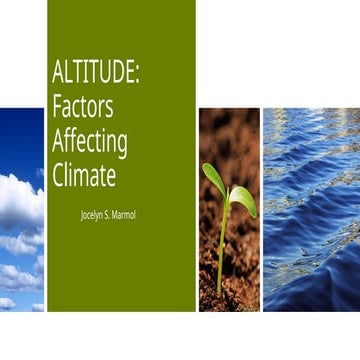 SCIENCE 9 - Quarter 3CLIMATE - Altitude.pptx