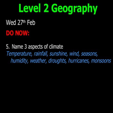 Climate Patterns And Processes | PPT | Weather | Science