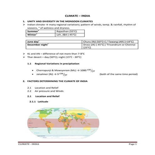 India - Climate | PDF