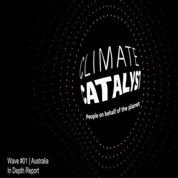 Climate Catalyst Report - May 2020 in Depth - Australia | PPT