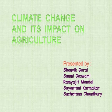 Climate change | PPT