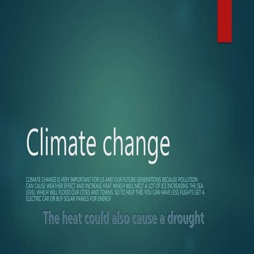 Climate change | PPT