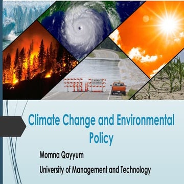 Climate Change and Environmental Policy. | PPTX