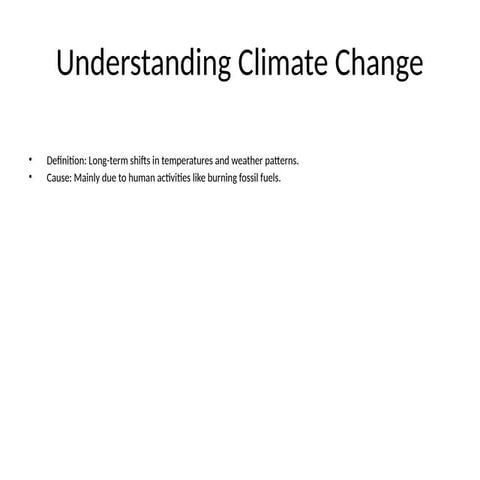 presentation on the impact of climate change | PPTX
