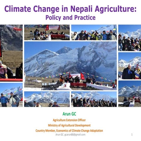 Climate change nepal | PPTX