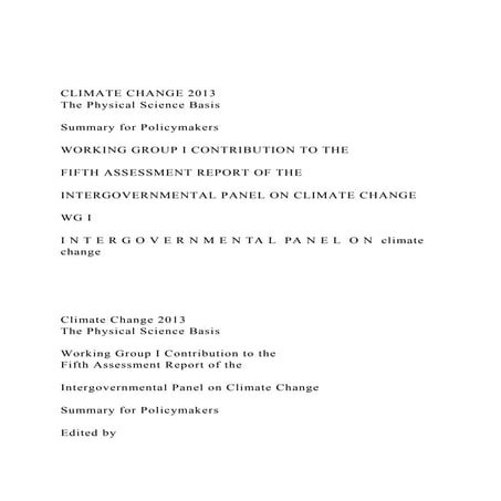 Climate Models An Assessment Of Strengths And Limitations David C Bader | PDF