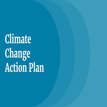 Climate change action plan | PPTX