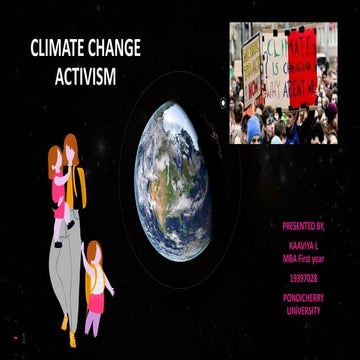 Climate change activism | PPTX