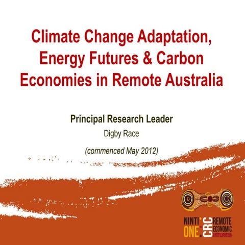 Project briefing May 2012: Climate change adaptation, energy futures ...