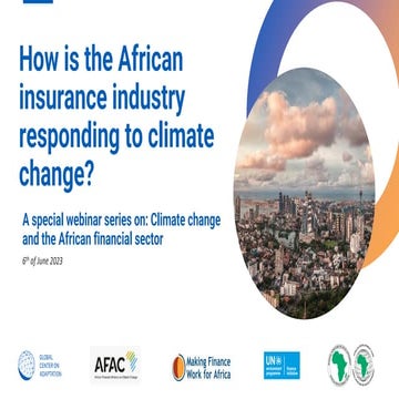 ‘How is the African insurance industry responding to climate change?’ | PDF