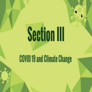 Climate change and covid 19 | PPTX