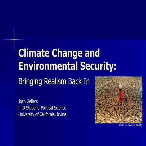 Climate Change And Environmental Security | PPT