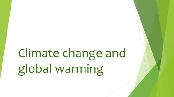 Greenhouse effect (Global Warming) ppt | PPT