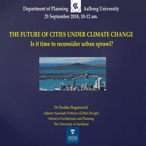 Climate change and the future of cities | PPTX