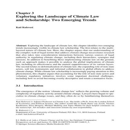 Climate change and the law | PDF