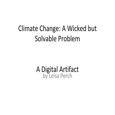Climate change as a wicked problem2 | PPT