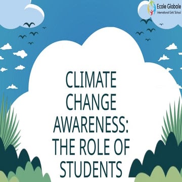 Climate Change Awareness | PDF