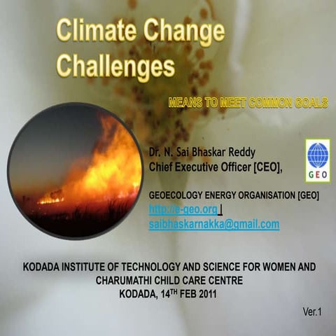 Climate change challenges | PPTX