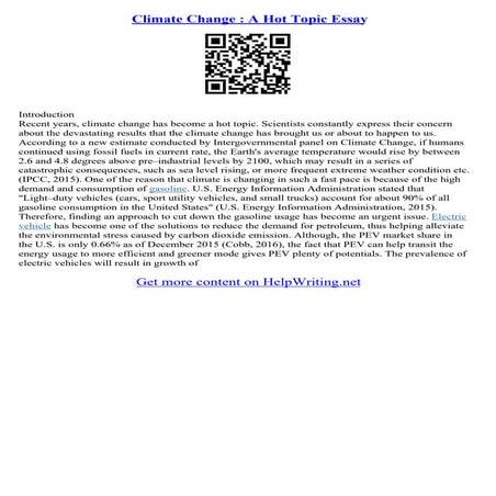 Climate Change Awareness | PDF