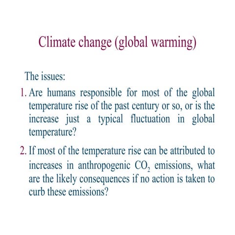 Climate Change & Global Warming.pptdslfddl | PPT