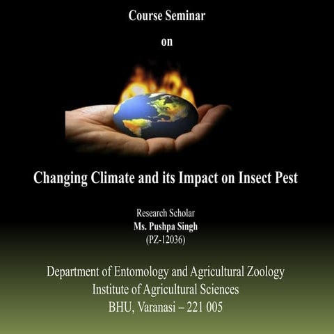 Climate change and its Impact on Insect Pest | PPTX